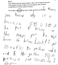 Writing in Math Class: Why It’s Important and How We Can Help