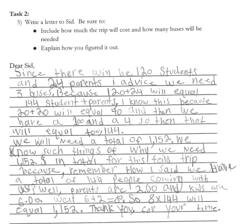 Writing in Math Class: Why It’s Important and How We Can Help